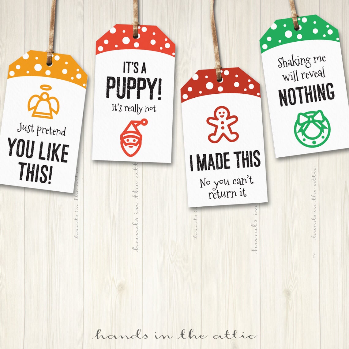 Christmas Gift Tags Printable Cheeky Holiday Gift Tags Funny | Etsy