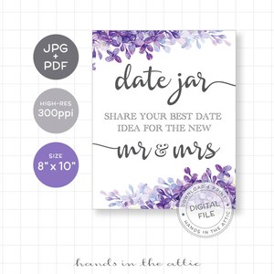 Date Jar Sign, Date Night Jar, Wedding Date Ideas, Date Night Ideas ...
