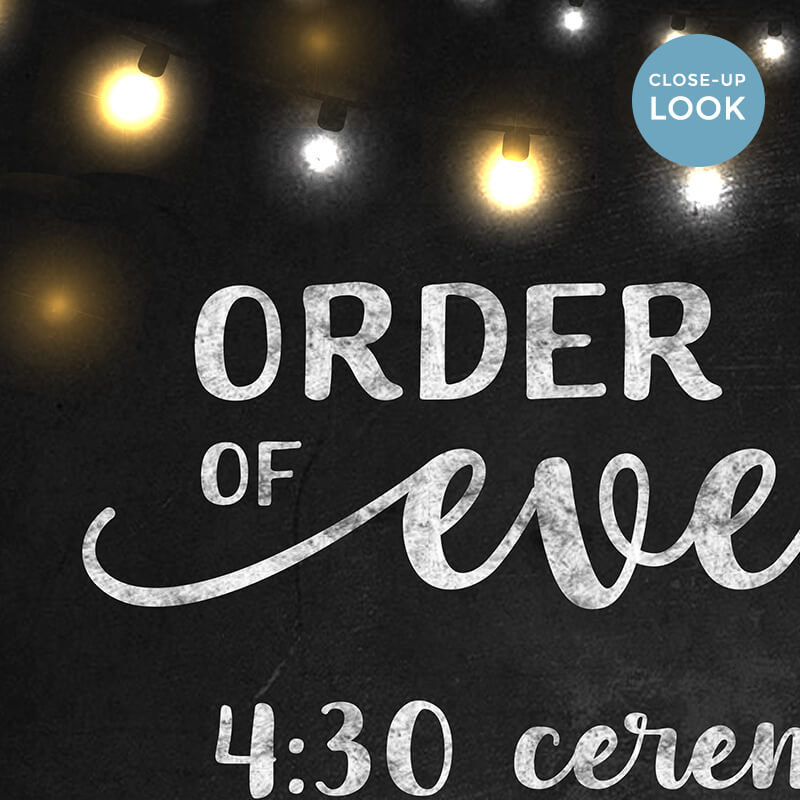 Order of events timeline sign printable wedding day schedule | Etsy