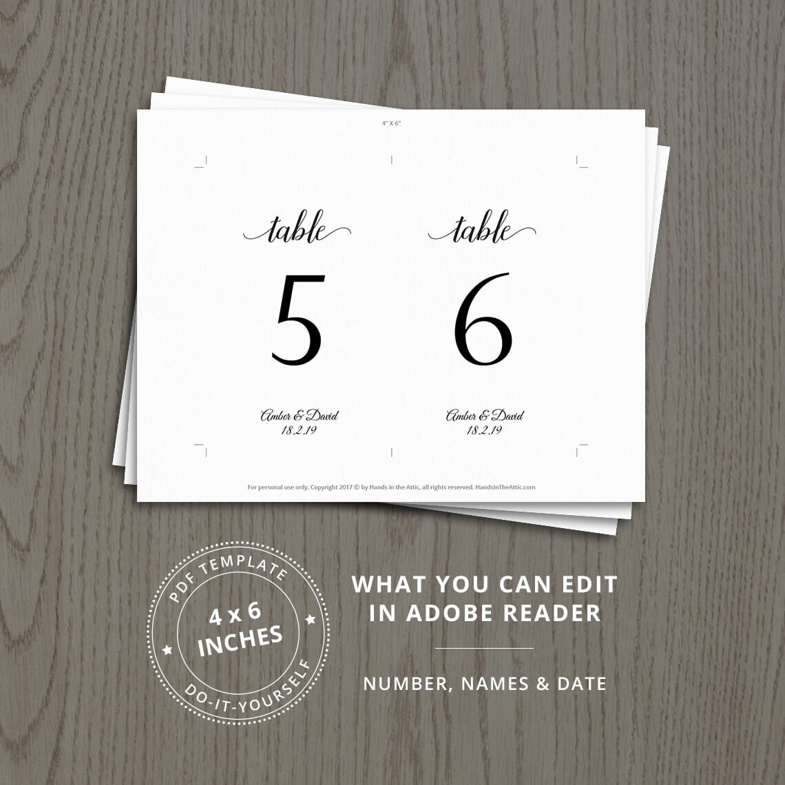 DIY Wedding Table Decorations Cheap Printable Table Numbers - Etsy