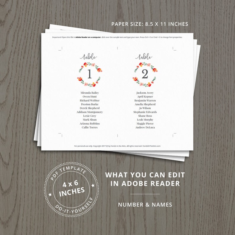 Wedding Table Cards Number Ideas Table Assignment Red - Etsy