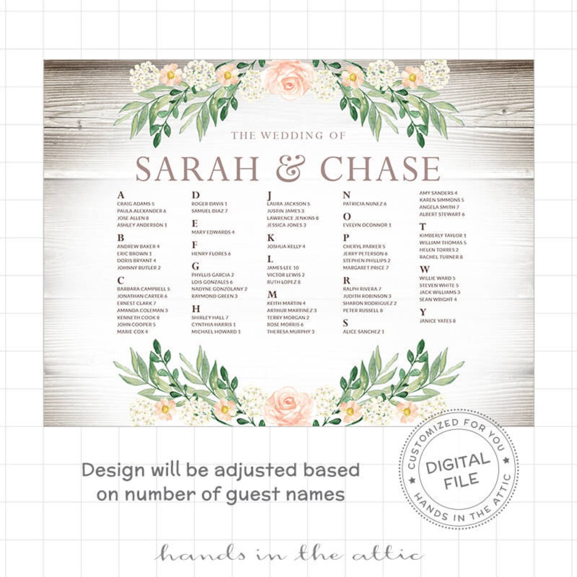 Rustic seating charts for weddings chart ideas poster | Etsy