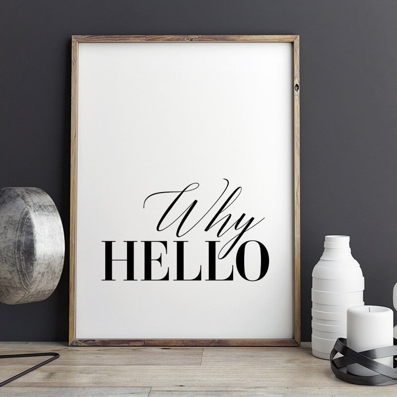 Why Hello Print - Etsy