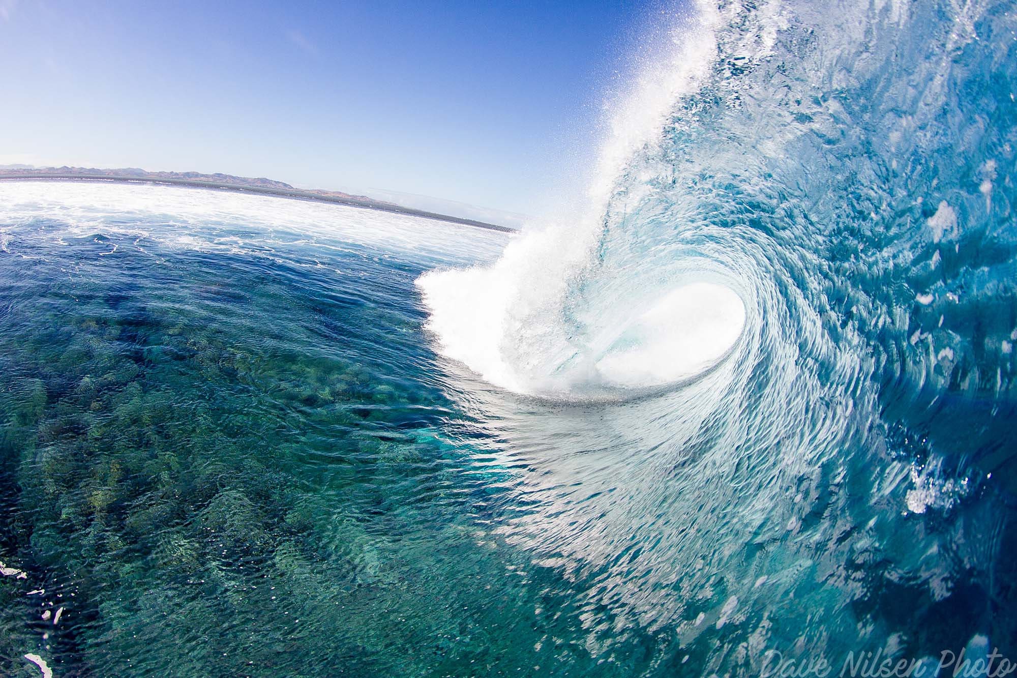 Wave Breaking at Cloudbreak in Fiji - Tropical Art -surf Photography ...