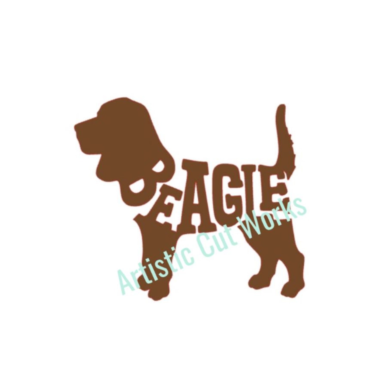Beagle SVG File Dog Breed Silhouette - Etsy