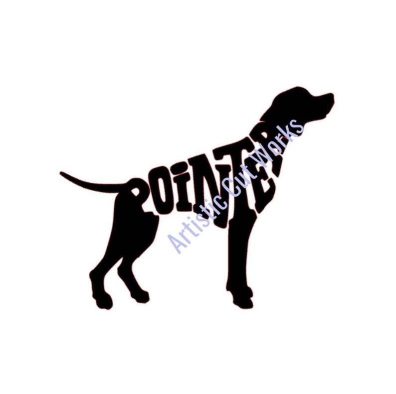 Pointer SVG File Dog Breed Silhouette - Etsy