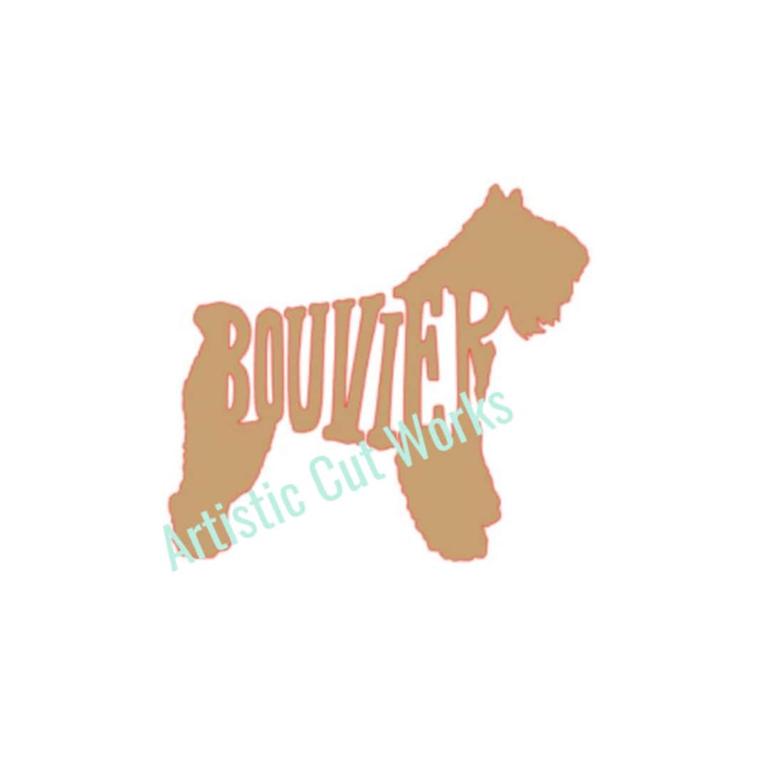 Bouvier SVG File Dog Breed Silhouette - Etsy