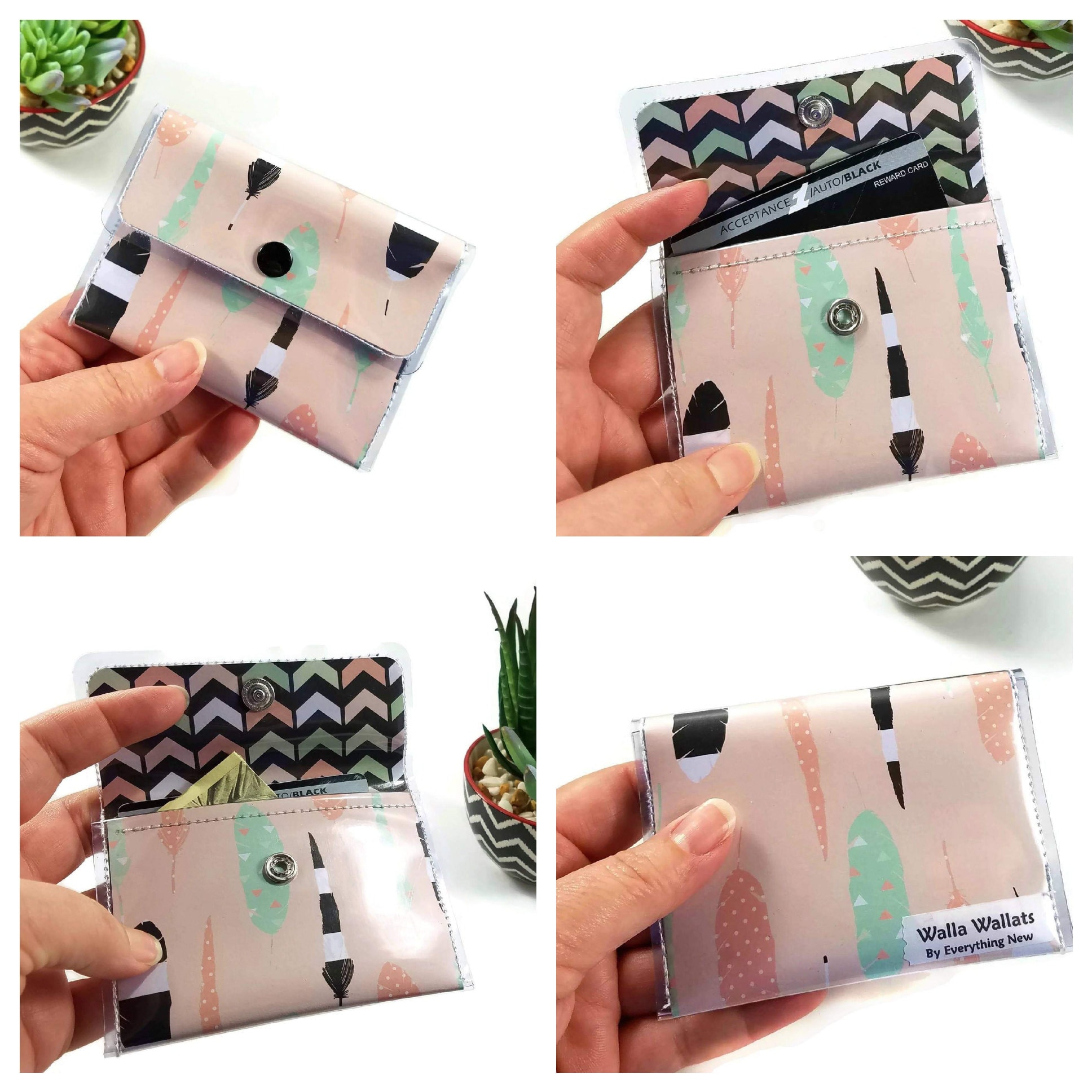 Breast Cancer Awareness Gift Plaid Vinyl Wallet for Women - Etsy UK