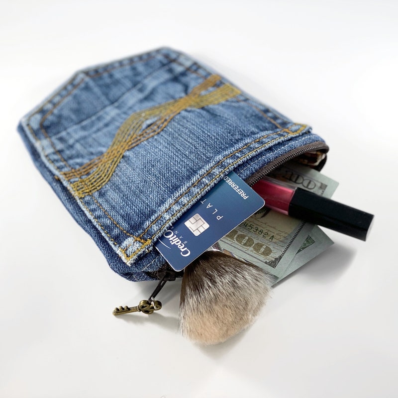 Denim Pouch - Etsy
