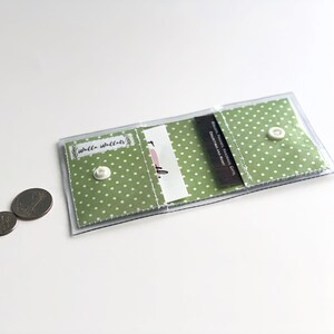 Floral Square Card Holder, Cute Mini Card Case, Gift for Her, Business ...
