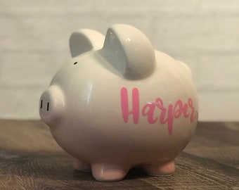 New Baby Gift Newborn Gift Personalized Piggy Bank | Etsy