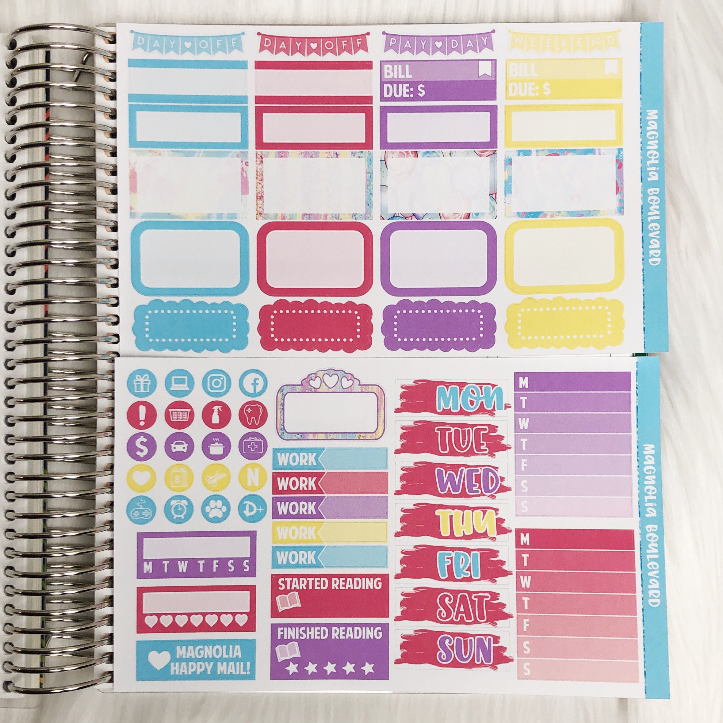 Birthday Cake Weekly Planner Sticker Kit! Perfect for Your Erin Condren ...