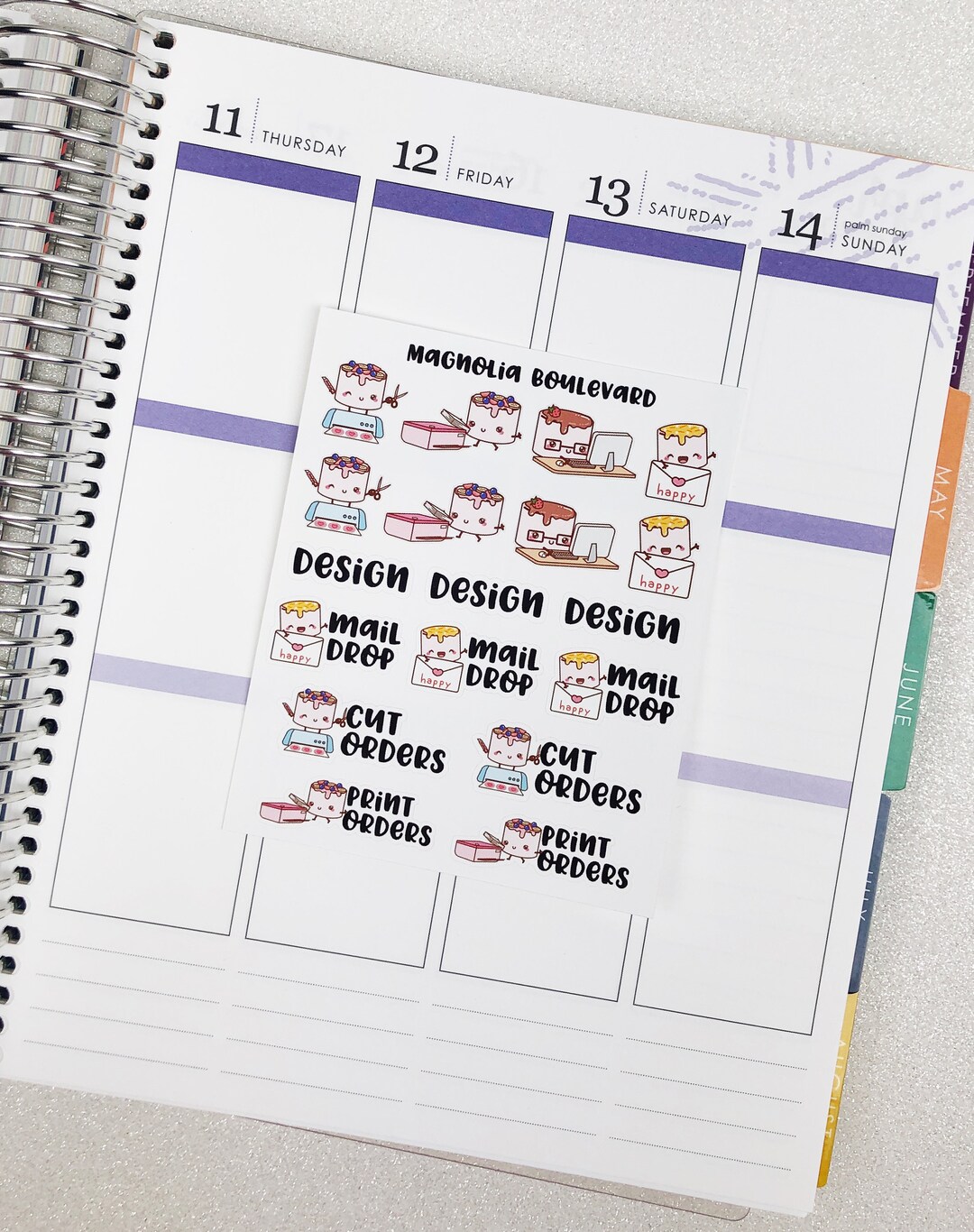 Mally the Marshmallow Shop Owner Planner Stickers Perfect for Your Erin ...