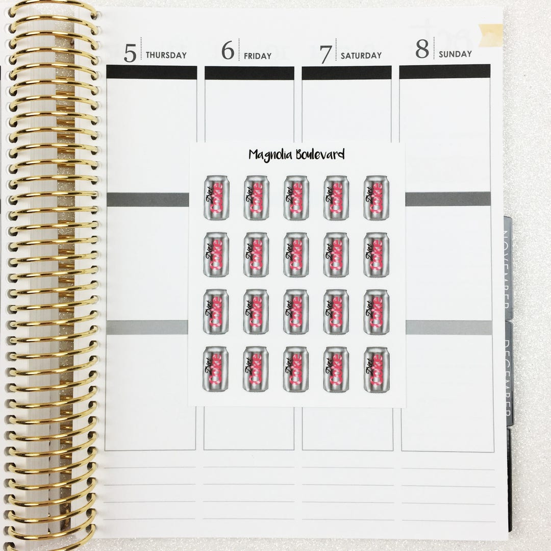 Diet Drink Planner Stickers Perfect for Your Erin Condren Life Planner ...