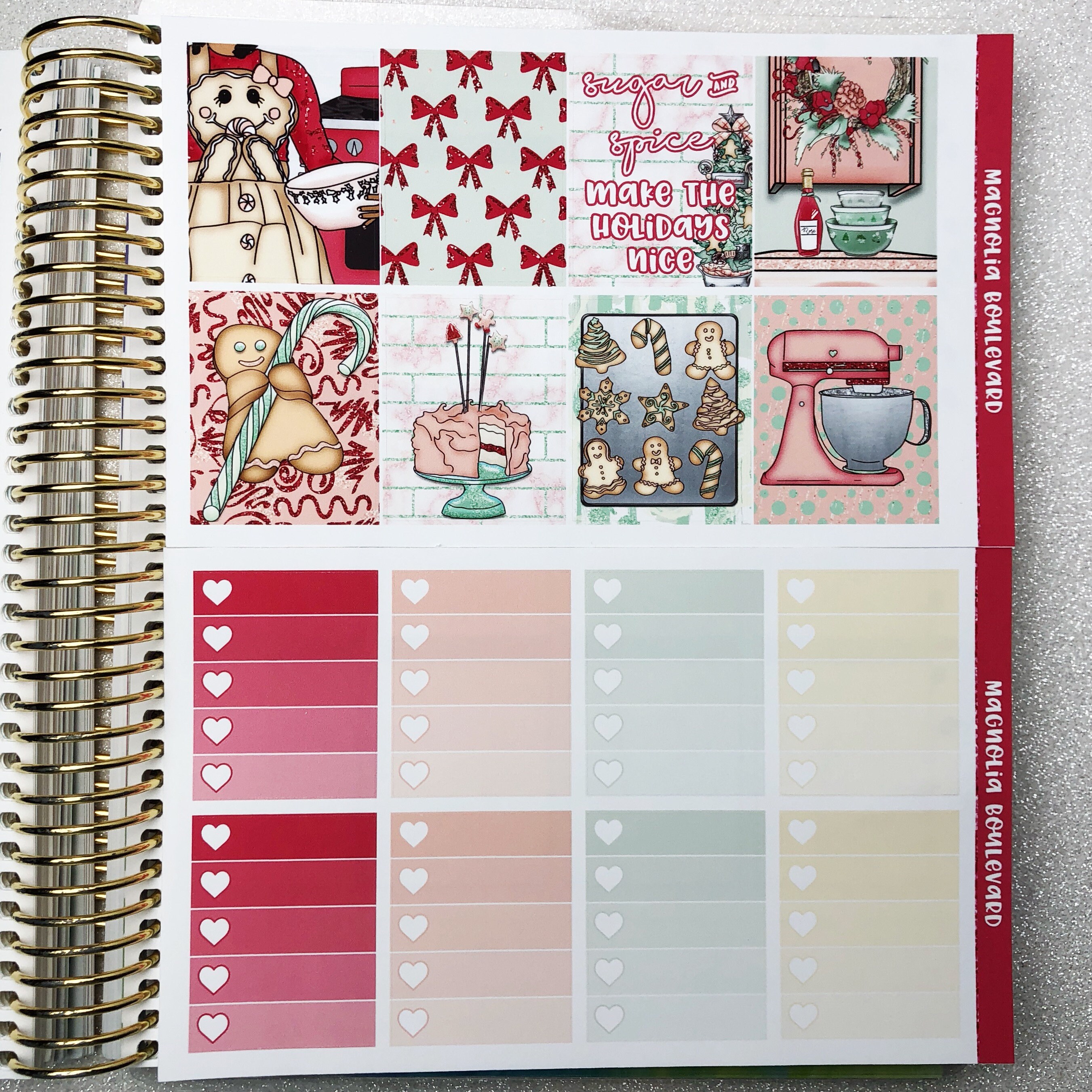Sugar and Spice Weekly Planner Sticker Kit Perfect for Your | Etsy