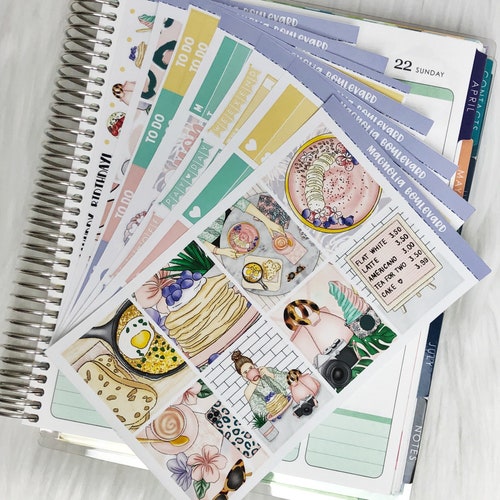 Sunday Brunch Weekly Planner Sticker Kit Perfect for Your - Etsy