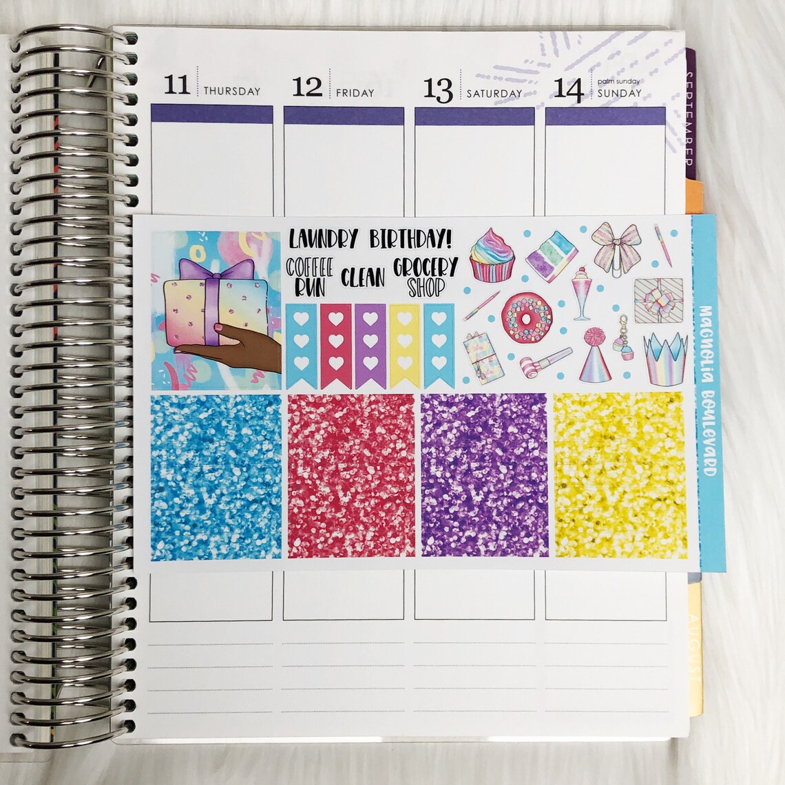Birthday Cake Weekly Planner Sticker Kit! Perfect for Your Erin Condren ...
