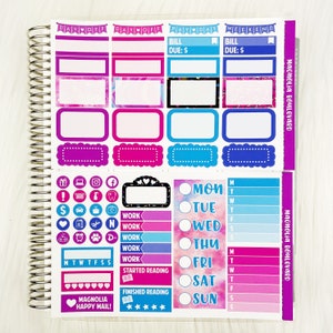 Cosmic Candy Vertical Weekly Planner Sticker Kit - Etsy