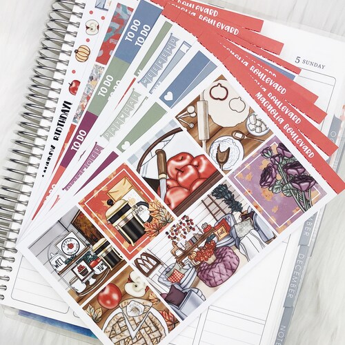 Birthday Cake Weekly Planner Sticker Kit Perfect for Your - Etsy