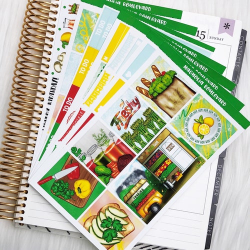 Sunday Brunch Weekly Planner Sticker Kit Perfect for Your | Etsy