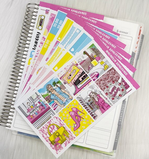 Plastic Vertical Weekly Planner Sticker Kit - Etsy