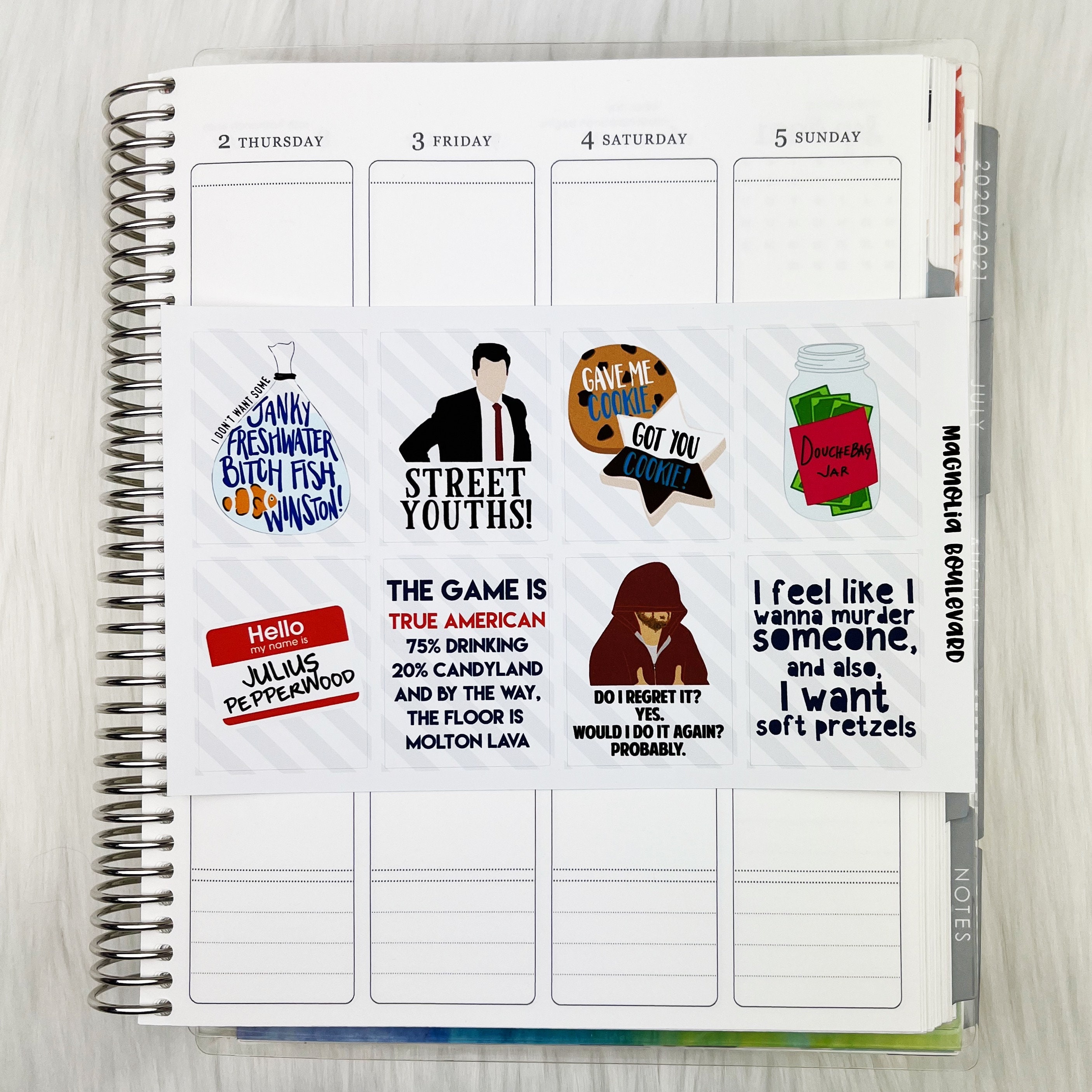 Scrapbooking TV Show quote & picture Planner Stickers Papercraft etna ...