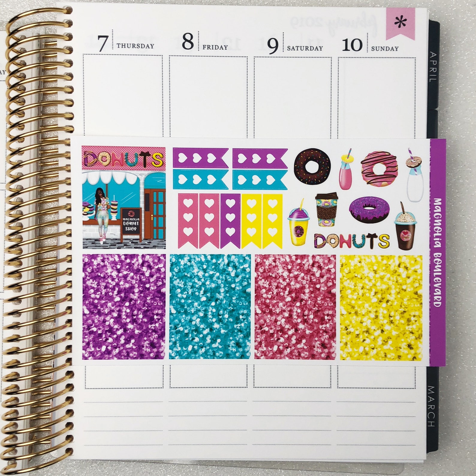 Donut Shop Weekly Planner Sticker Kit Perfect for Your Erin - Etsy