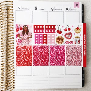 Cherry - Vertical Weekly Planner Sticker Kit - Etsy