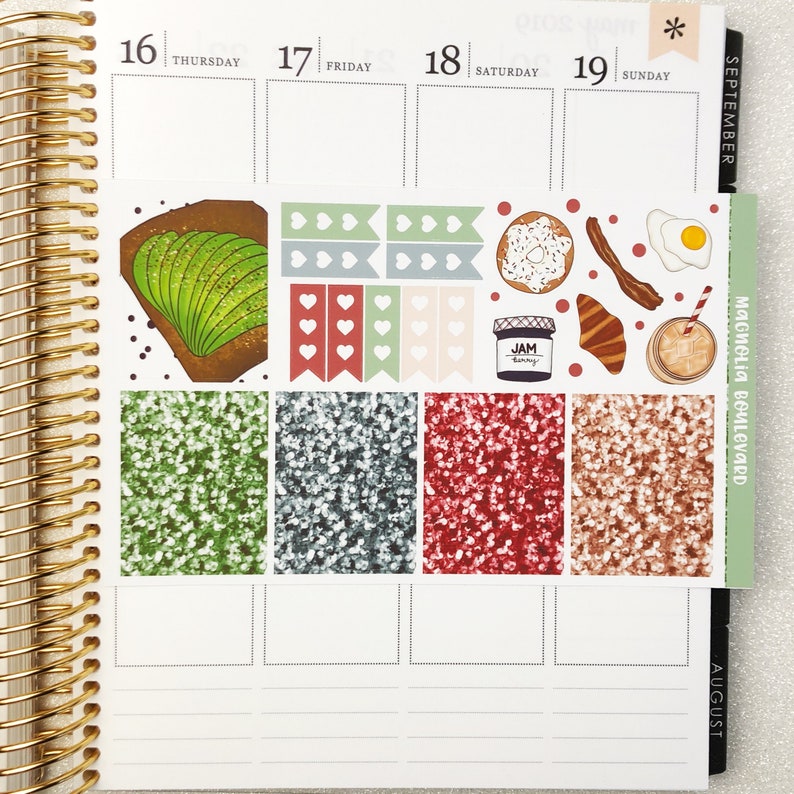 Sunday Brunch Weekly Planner Sticker Kit Perfect for Your - Etsy