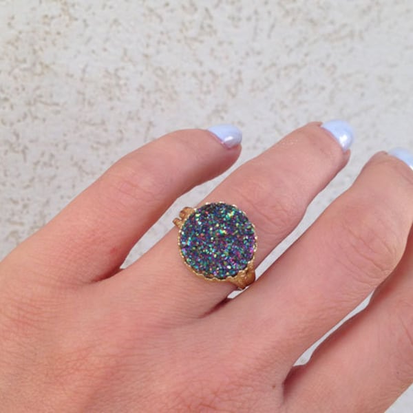 Druzy Ring - Etsy