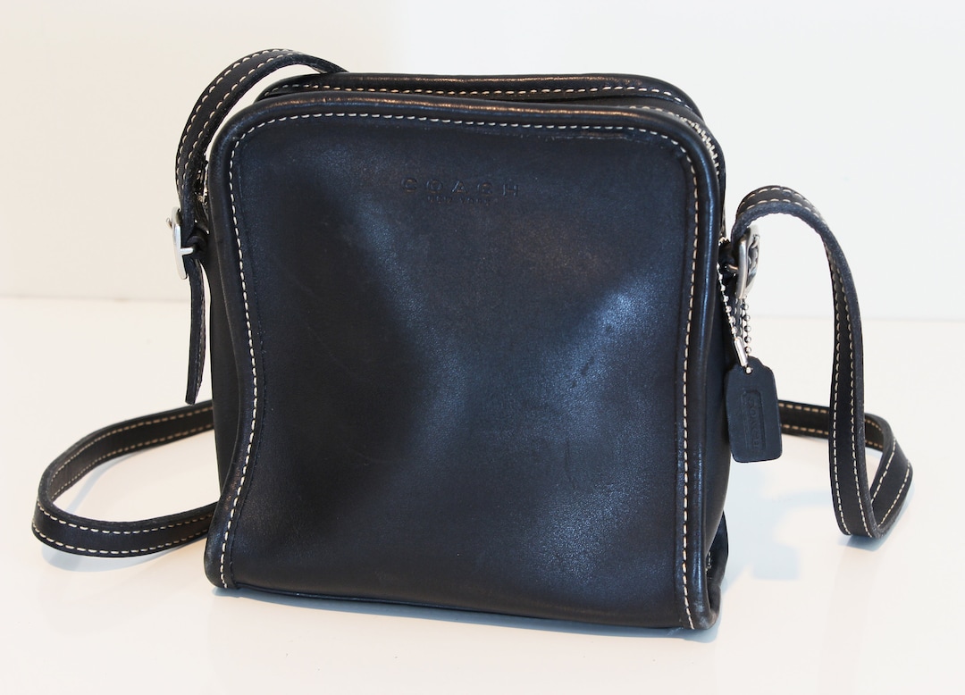 Coach Vintage Bellini Crossbody Black Purse Bag Made USA - Etsy