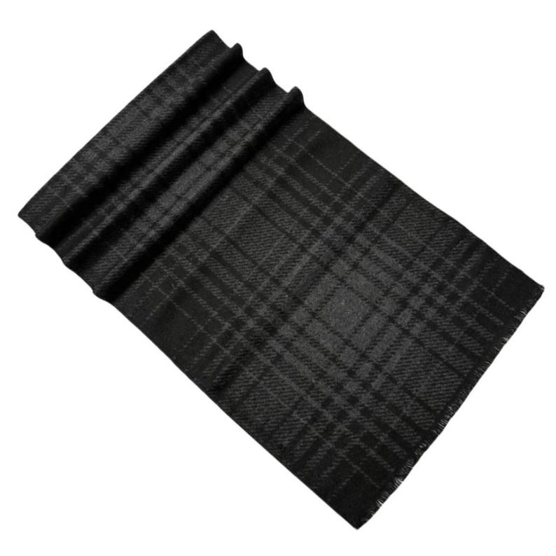 Men's Checked Scarf. Grey and Black. Super Soft. - Etsy