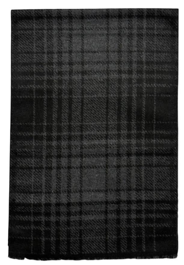 Men's Checked Scarf. Grey and Black. Super Soft. - Etsy