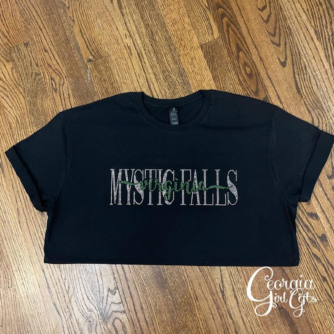 Mystic Falls Rhinestone T-shirt, Vampire Diaries TVD Merch - Etsy