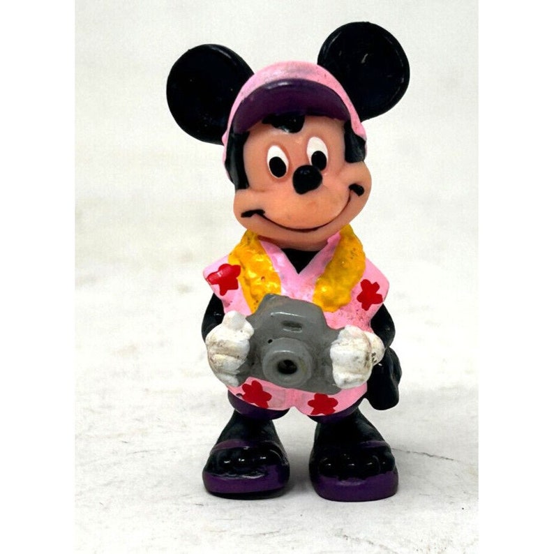 Vintage Mickey Mouse Tourist Disney World Land PVC Figure Applause ...