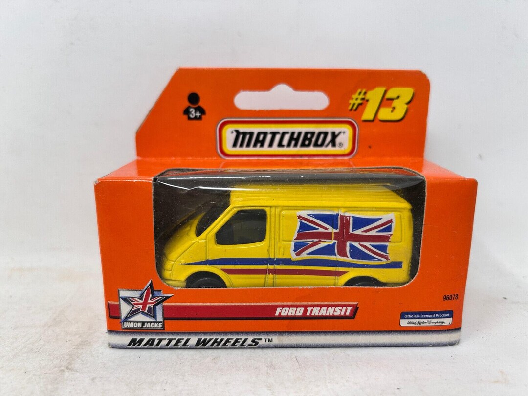 Vintage Matchbox #13 Yellow Ford Transit Van in Box - Etsy