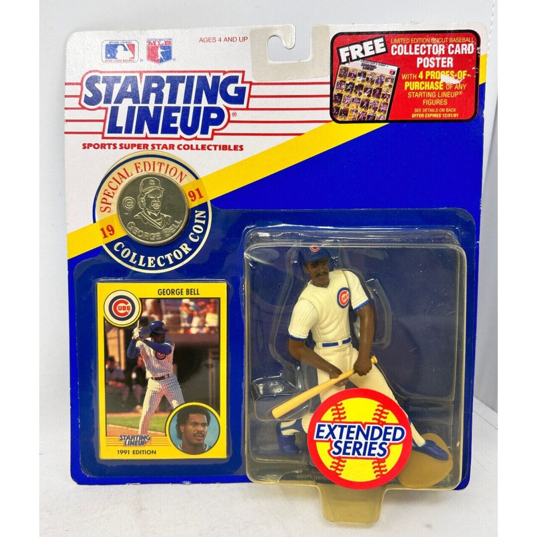 Starting Lineup 1991 George Bell Chicago Cubs Baseball MLB SLU - Etsy