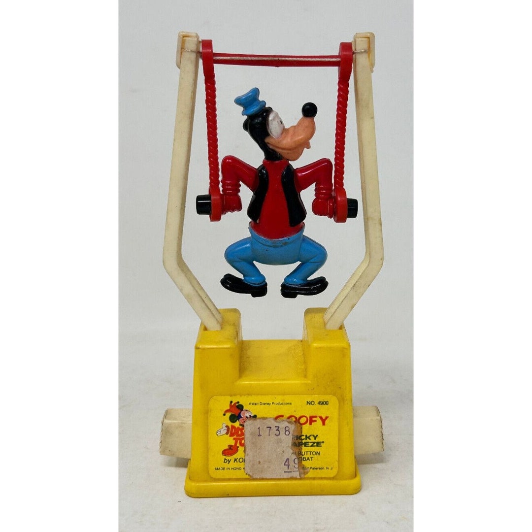 Vintage Walt Disney Goofy Tricky Trapeze Working Toy - Etsy