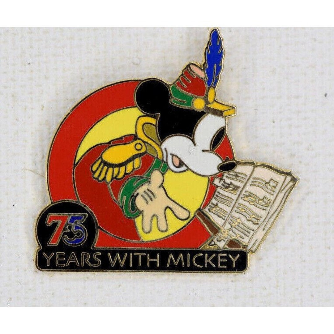 Disney 2003 75 Years With Mickey Mouse With Sheet Music Flex Pin#20363 ...