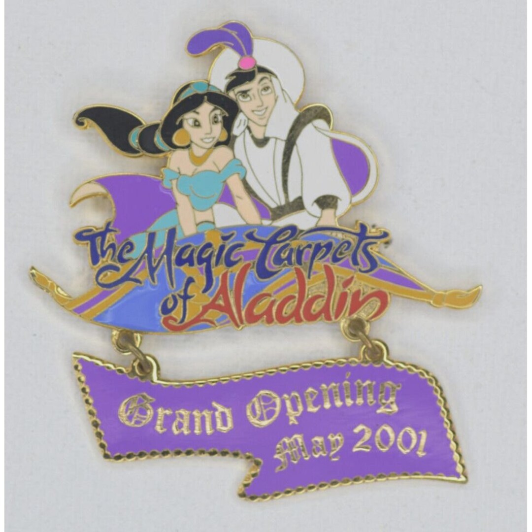 Disney 2001 the Magic Carpets of Aladdin Grand Opening Dangle Pin5161 ...