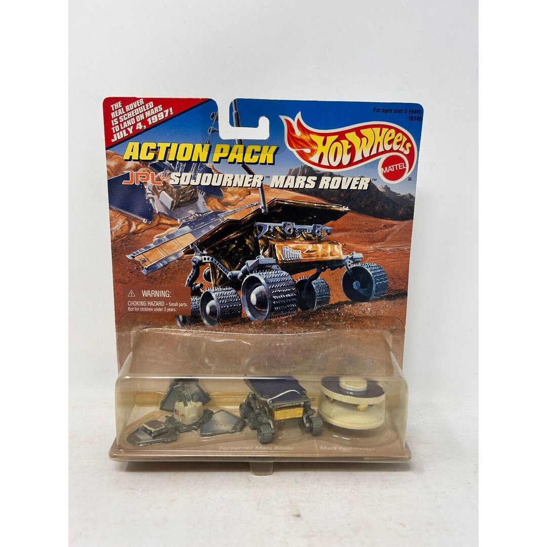 Vintage Hot Wheels Action Pack JPL Sojourner Mars Rover With HTF Early ...