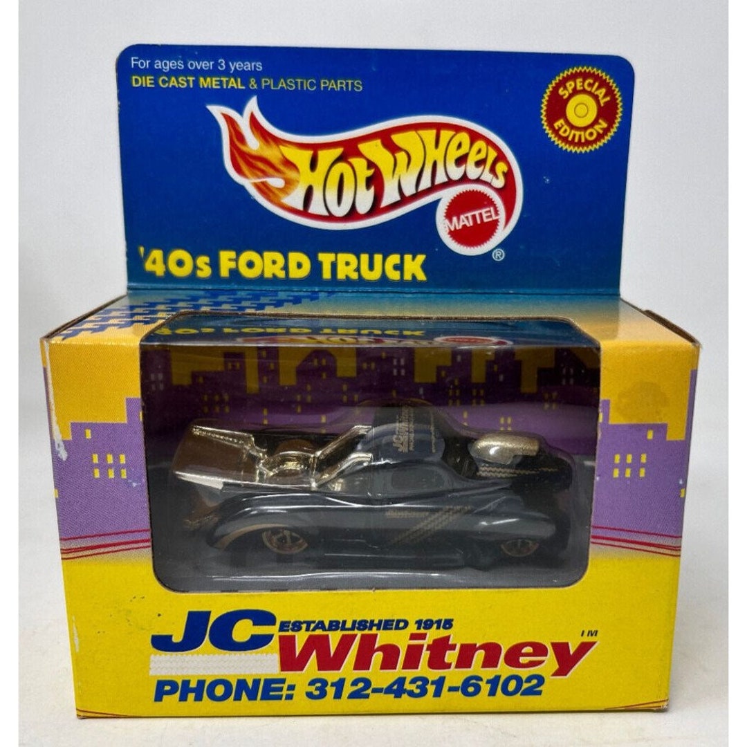 Vintage Hot Wheels JC Whitney Black 40's Ford Truck Limited Edition - Etsy