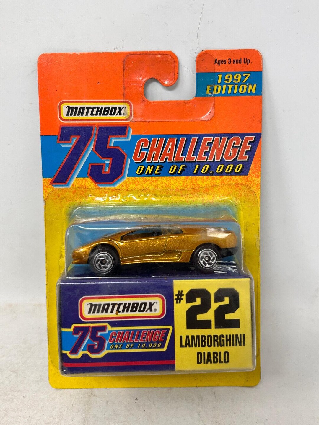 Vintage Matchbox 75 Gold Challenge Lamborghini Diablo #22 - Etsy