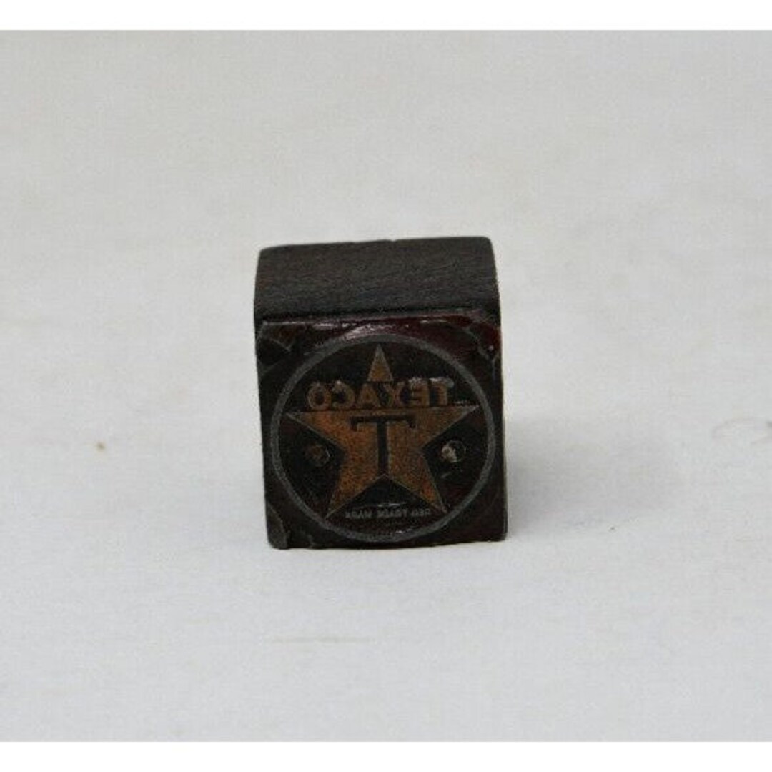 Vintage TEXACO OIL LOGO Printers Block Wood/metal Print Stamp - Etsy