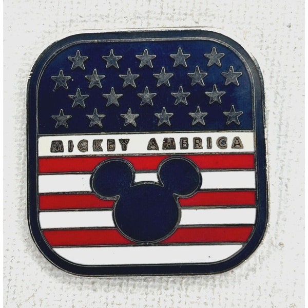 Mickey Mouse Flag Pin - Etsy