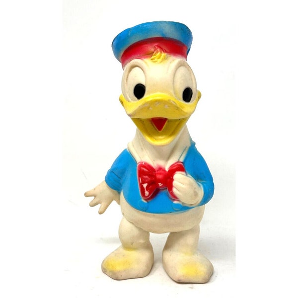 Vintage Donald Duck Rubber Toy - Etsy