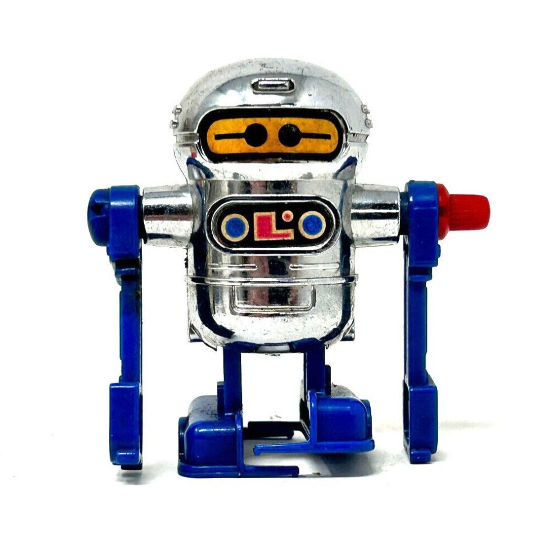 Vintage Tomy Acrobot Wind-up Walking Robot Silver and Blue Works - Etsy
