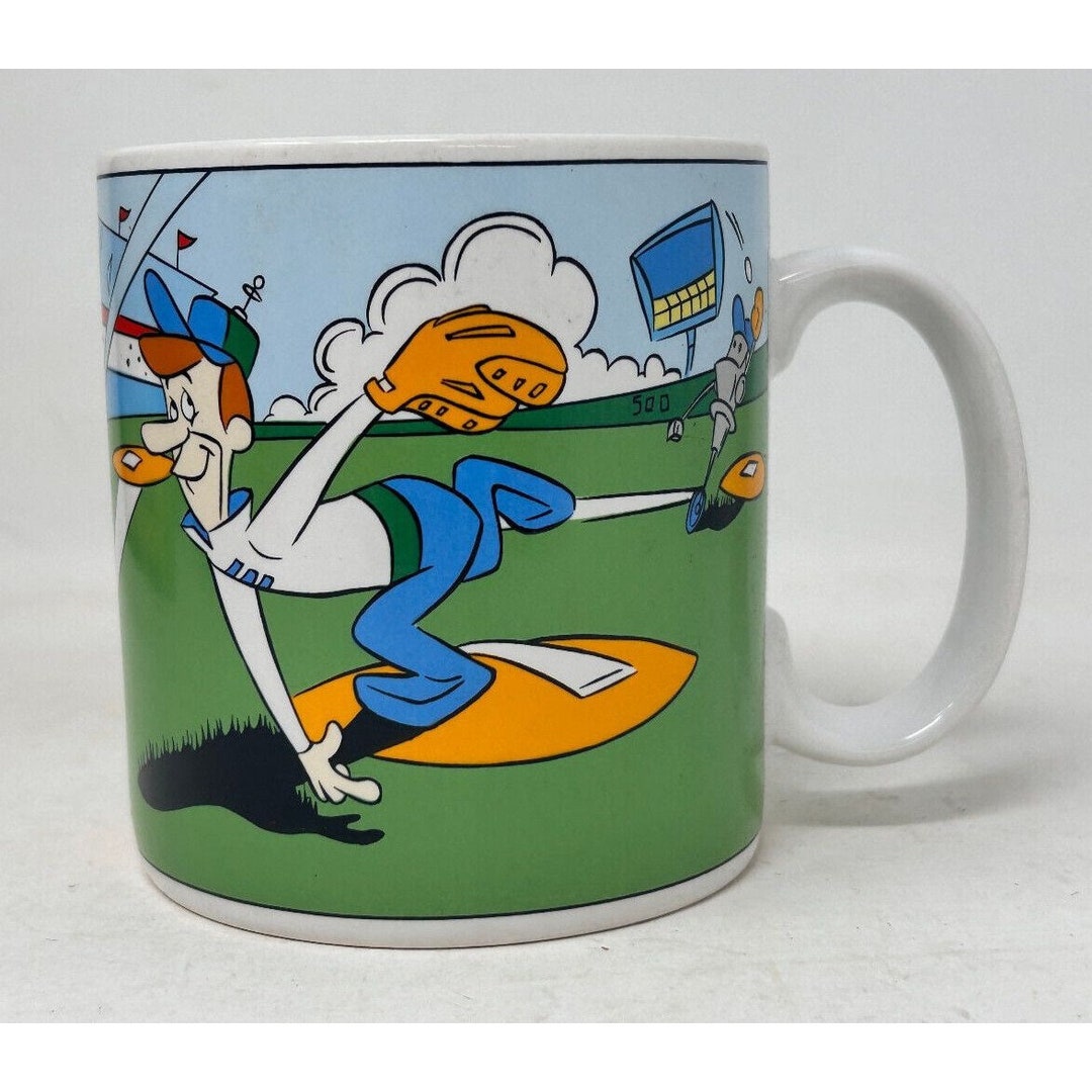 Vintage 1989 Hanna-barbera Jetsons Play Baseball Coffee Mug George ...