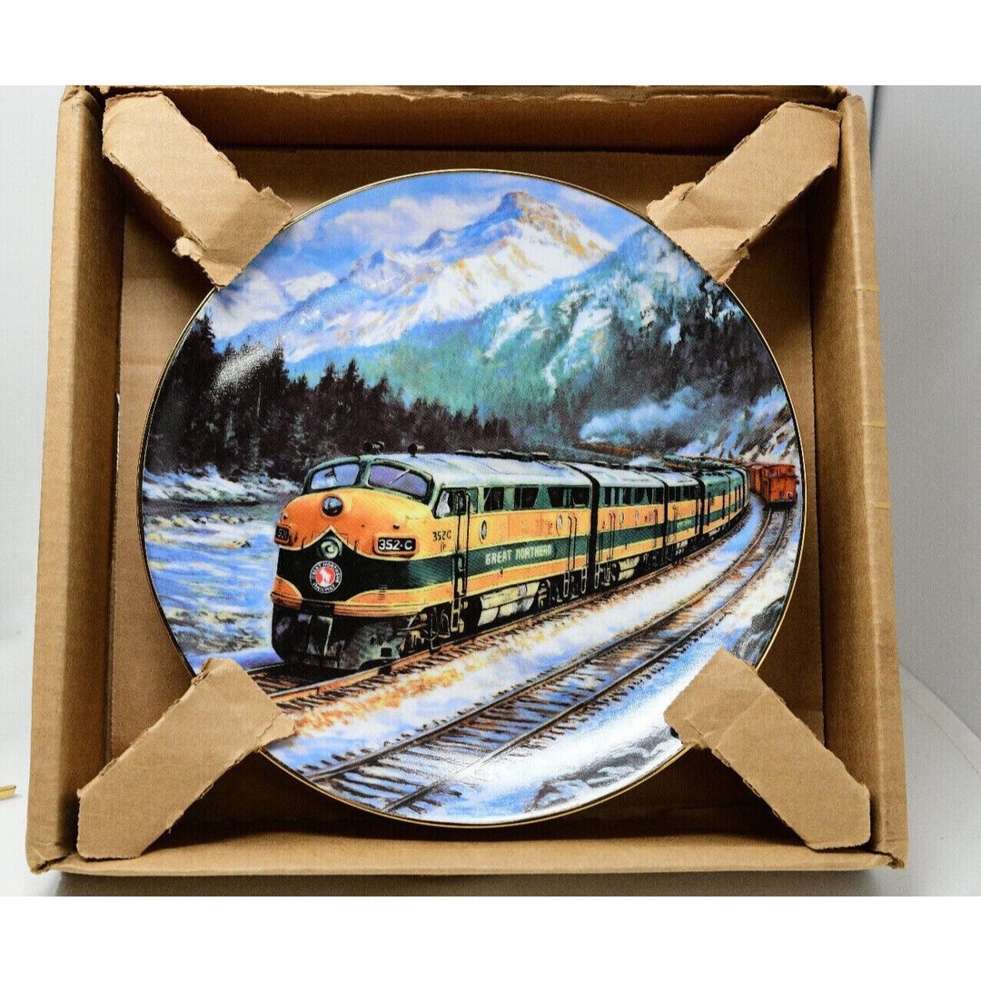 THE EMPIRE BUILDER American Railroads Hamilton Plate Collection - Etsy
