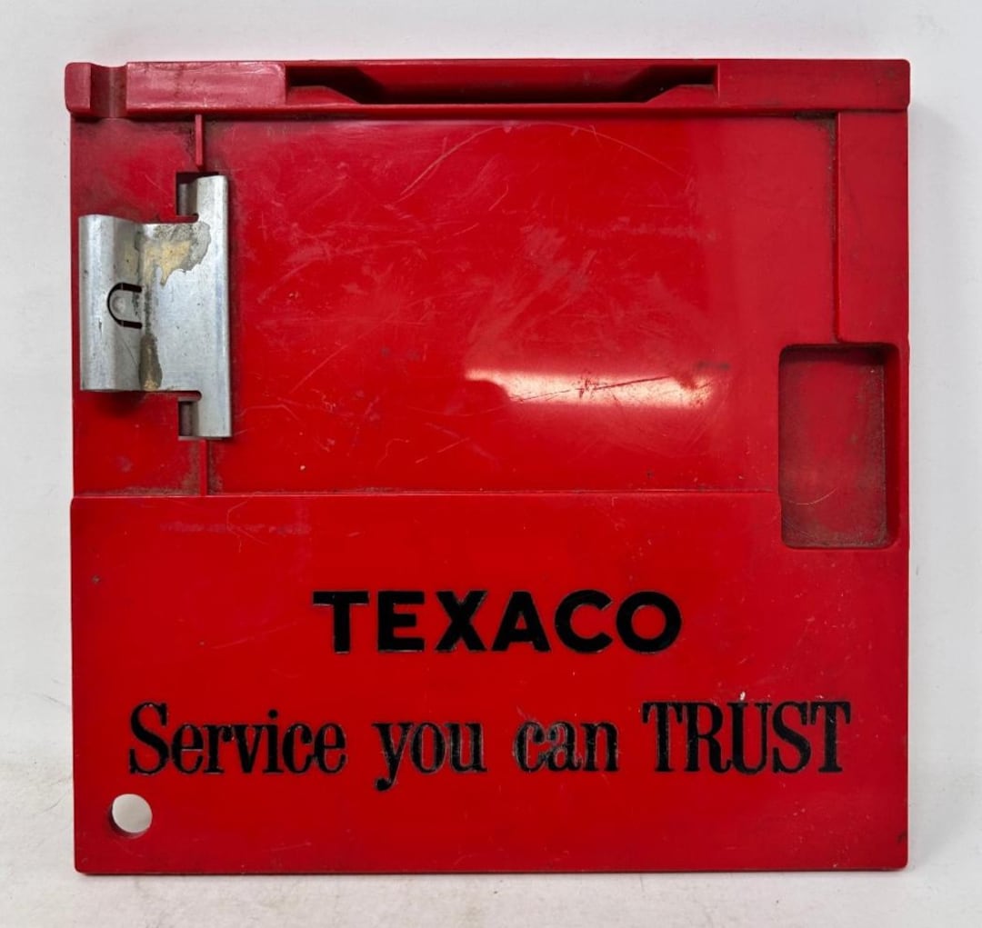Vintage Red Texaco Credit Card Receipt Clipboard Service You Can Trust ...